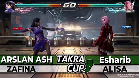 Arslan Ash Zafina Vs Esharib Alisa Takra Cup 2022 Top 32 Tekken