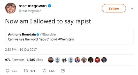 Rose Mcgowan Twitter Account Suspended Weinstein Tweets Daily Mail Online