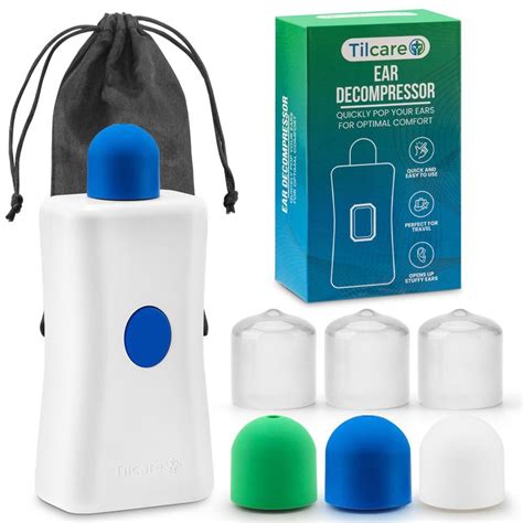 Ear Pressure Relief Device By Tilcare Equalizing Ear Popping For Flying Swimming Diving