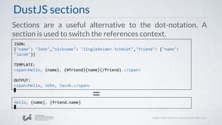 Workshop 8 Templating Handlebars DustJS PPT