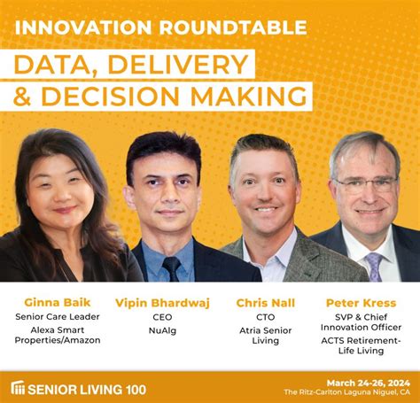 Senior Living 100 Data Delivery And Decision Making Jim Kovac