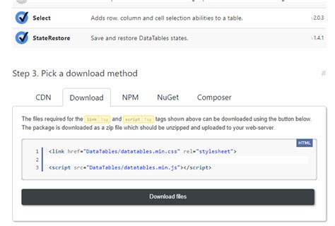 Asp Net Using Datatables Net Part Select Rows Codeproject