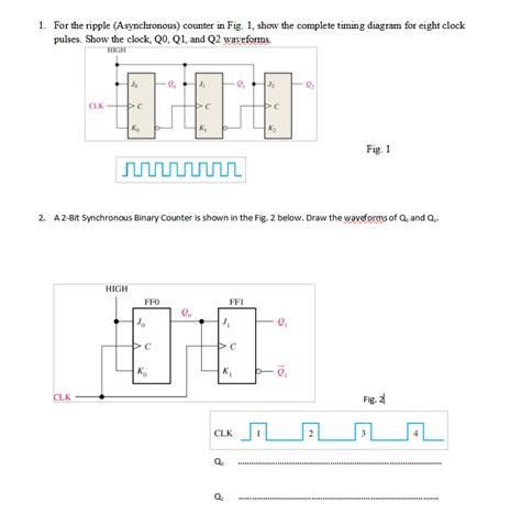 Solved 1 For The Ripple Asynchronous Counter In Fig 1