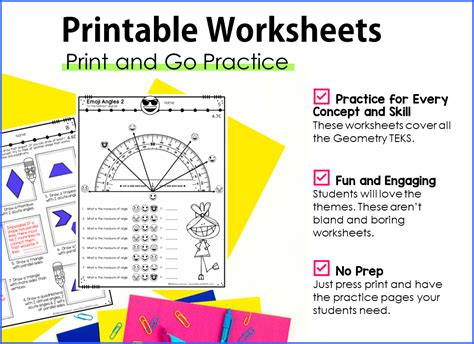Geometry Worksheets 4th Grade