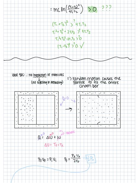 SOLUTION Thermodynamics Ideal Gas Law Physics Notes Studypool
