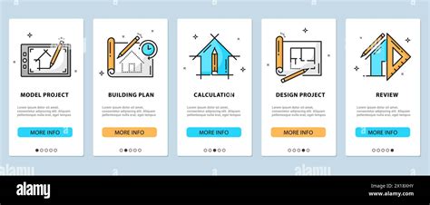 Architect Development Renovation And Interior Icons Mobile App