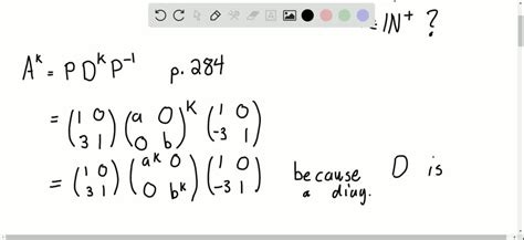 ⏩solved use the factorization a p d p 1 to compute a k where k