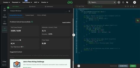 Geekstreak2025 Codingchallenge Problemsolving Geeksforgeeks Ayush Pandey