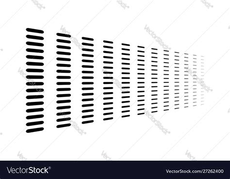 3d segmented dashed lines geometric pattern vector image