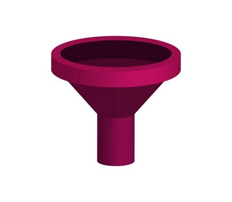 Premium Vector Three Dimensional Funnel