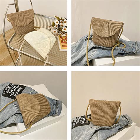 Купити Yogodlns Нова маленька свіжа сумочка Сумка з французької соломи Сумка через плече Сумка