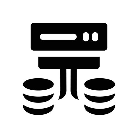 Database Glyph Icon Strong And Solid Icon For Websites And Mobile Apps