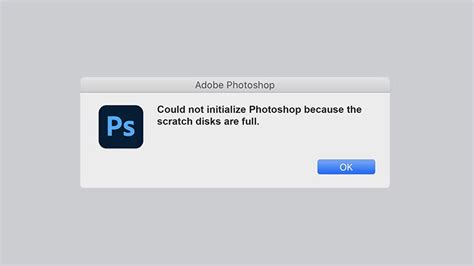 cách sửa lỗi scratch disk full trong photoshop
