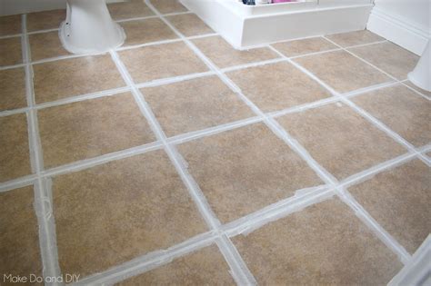 Refreshing Tile Grout Make Do And DIY