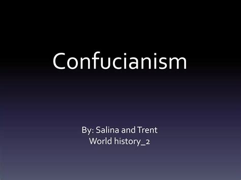Confucianism Pptx