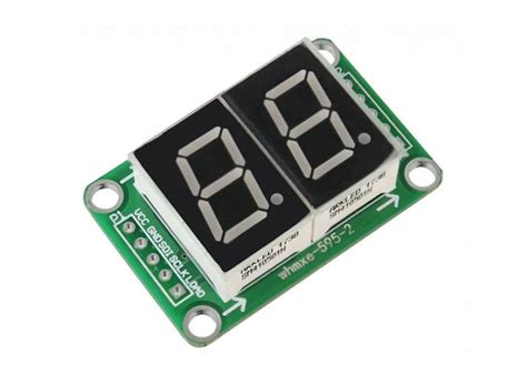 Módulo Display 7 Segmentos Vermelho 2 Dígitos Loja da Fábrica de Bolso