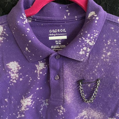 Purple Crop Top Croptop Punk Bleached Purpletop Depop
