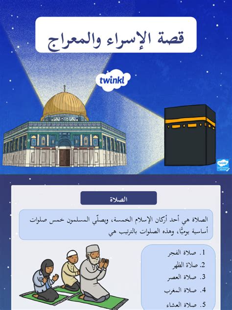 بوربوينت قصة الاسراء والمعراج Pdf