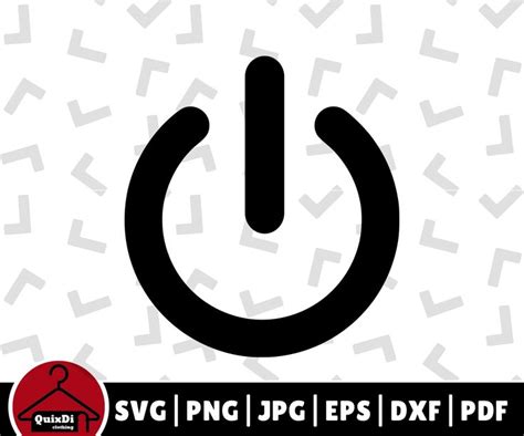 Power Button Symbol Svg On Off Button Vector Cut File Cnc File