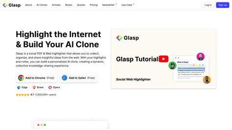 Glasp Social Web And Pdf Highlighter That Enables Users To Capture Organize And Share Insights