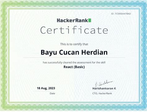 React Basic Certificate Pdf