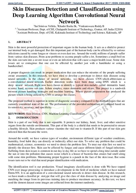 pdf skin diseases detection and classification using deep learning
