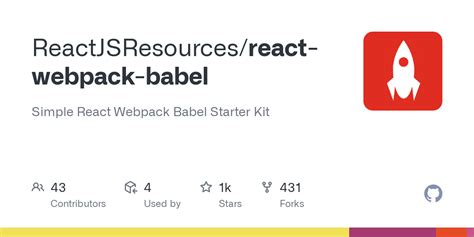 github reactjsresources react webpack babel simple react webpack