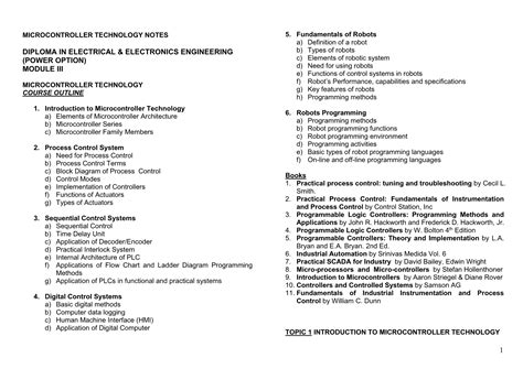 Microcontroller Technology Notes