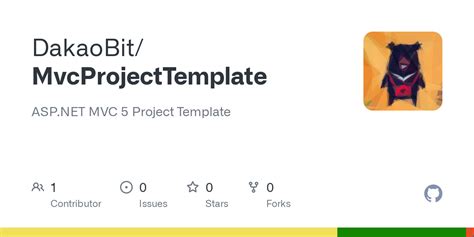 github dakaobit mvcprojecttemplate asp mvc 5 project template