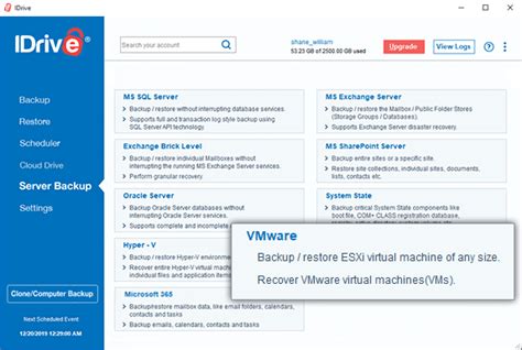 vmware backup solution with idrive® cloud backup