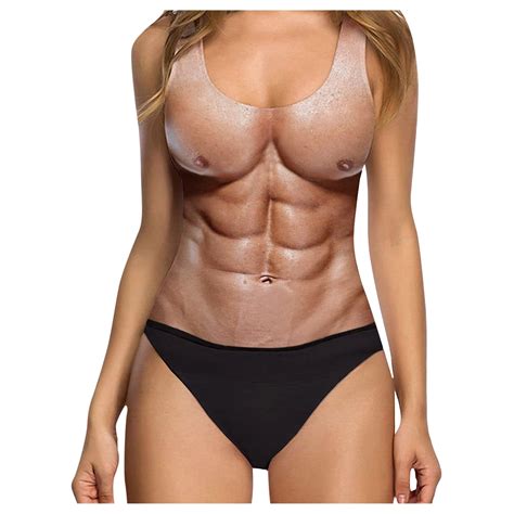 Luxalzxs Womens One Piece Swimsuits Sexy High Cut 3d Funny Print Tummy