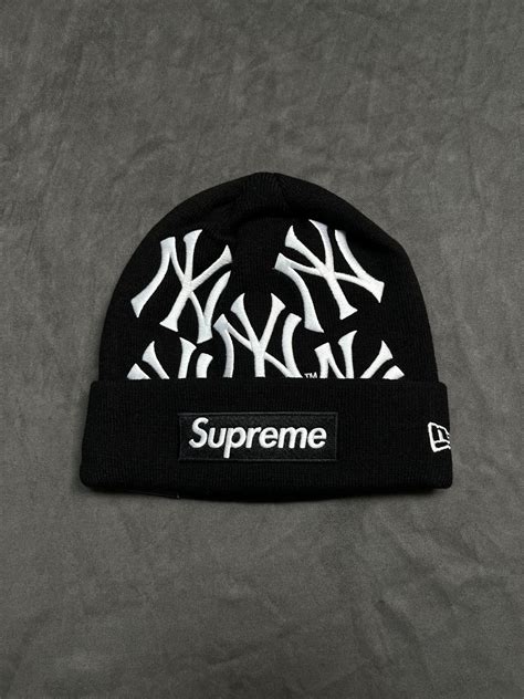Supreme Rare Fw21 Supreme New York Yankees New Era Box Logo Beanie