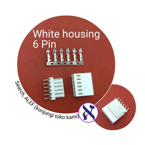 Jual Konektor White Housing 6 Pin Socket Soket Connector 6pin Kota