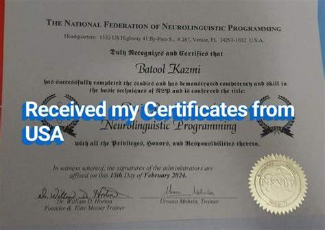 Batool Kazmi On Linkedin Nfnlp Nlp Mindemy Thenationalfederationofneuroliguisticprogramming…
