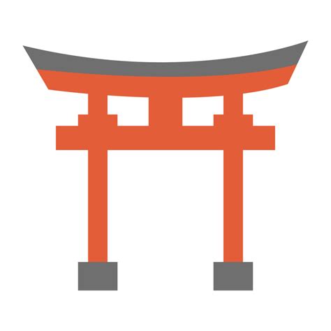 Red Torii Gate Cartoon Illustration 50498638 Png