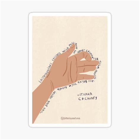Ithaka C P Cavafy Inspired Illustration Sticker For Sale By