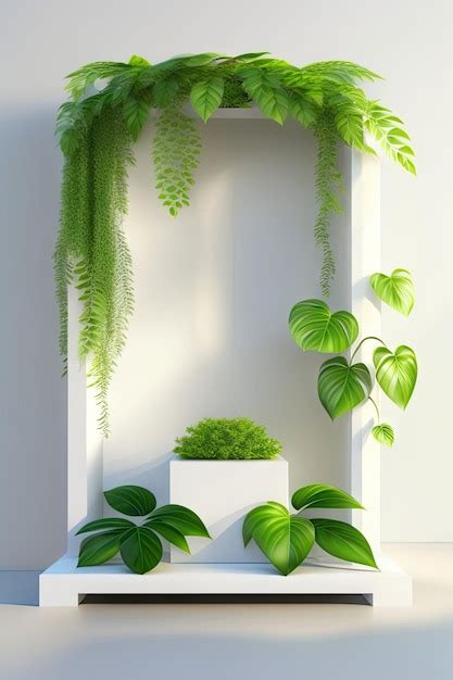 Premium Ai Image 3d Render Beautiful White Podium For Whitening