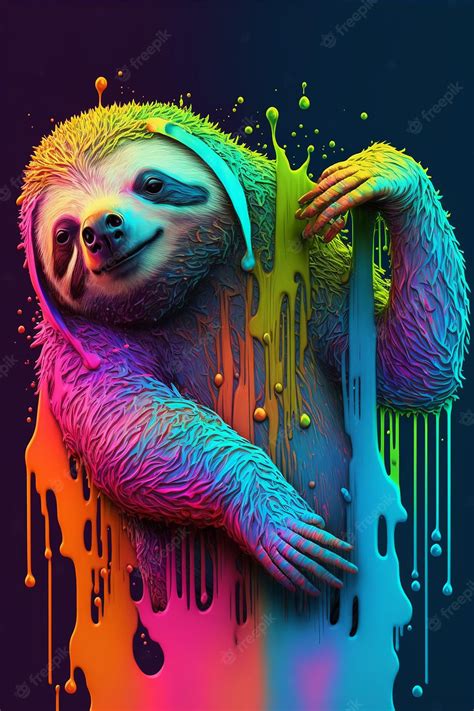 Premium Ai Image Colorful Koala