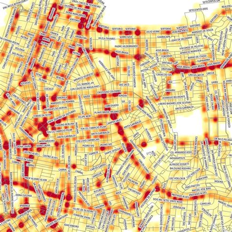 Heat Map Of The Traffic Accidents Download Scientific Diagram