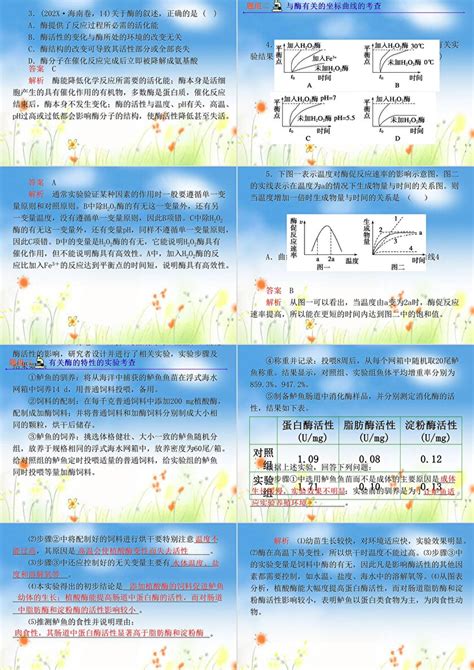降低化学反应活化能的酶 2013届高考生物第一轮单元教学分析复习ppt课件卡卡办公