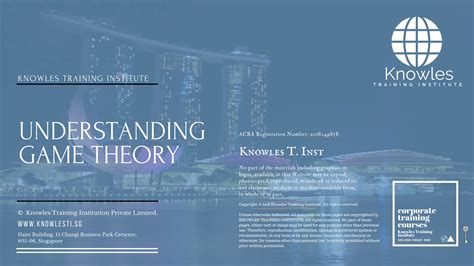 understanding game theory course in singapore