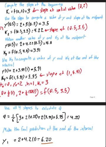 Nm Lecture 24 Runge Kutta Methods Flashcards Quizlet