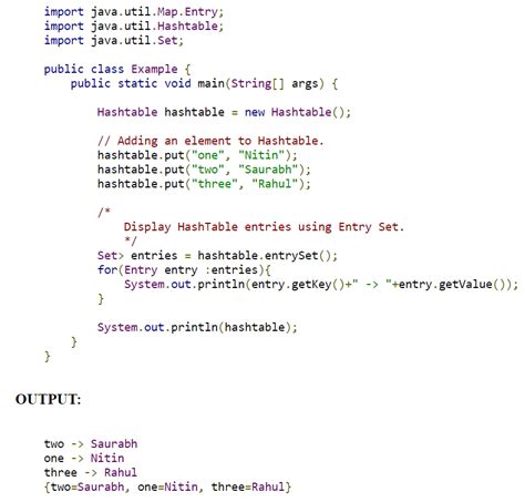 Java Hashtable Hashtable Class Extends Dictionary By Imran Khan
