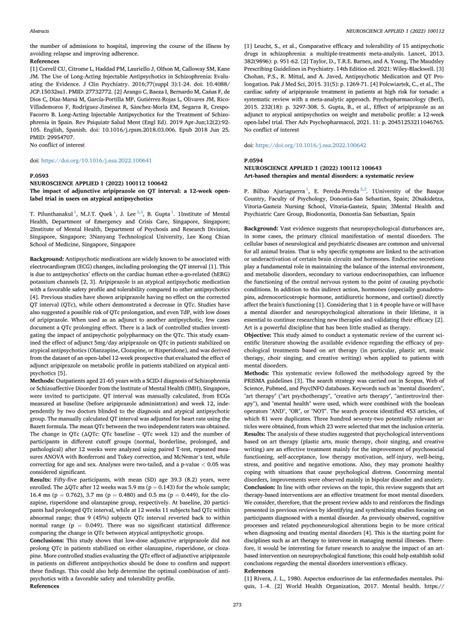 Pdf The Impact Of Adjunctive Aripiprazole On Qt Interval A 12 Week