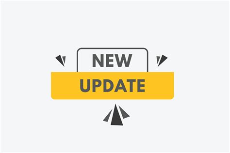 New Update Text Button New Update Sign Icon Label Sticker Web Buttons