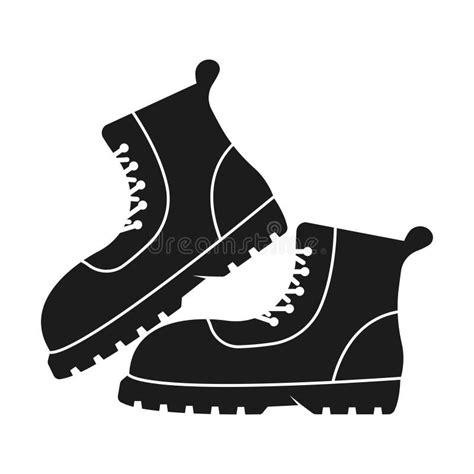 Safety Shoes Vector Icon Protective Boot Shoes Vector Icon Stock