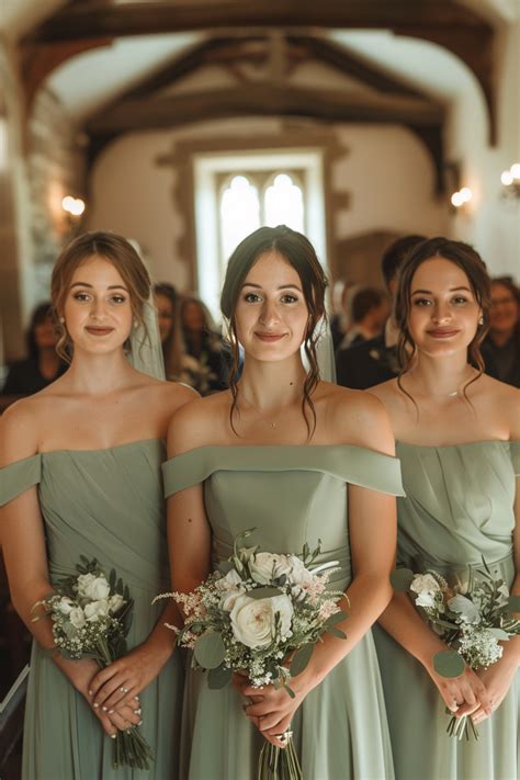 80 Earthy Sage Green Bridesmaid Dresses Matched Hearts Sagw