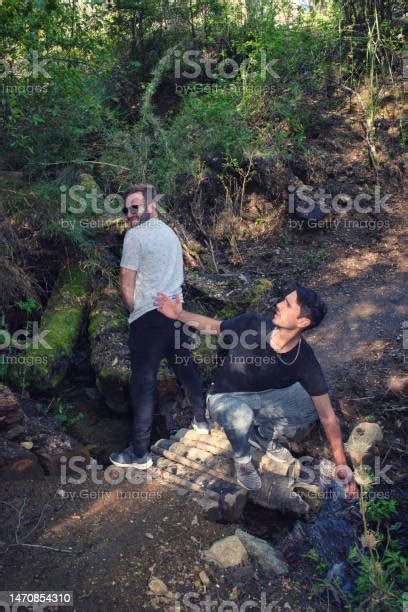Man Polluting Water By Peeing In Stream Friend Scolds Him And He Cant