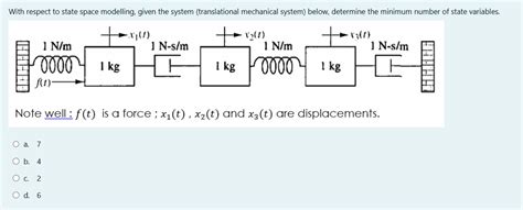 Solved With Respect To ﻿state Space Modelling Given The