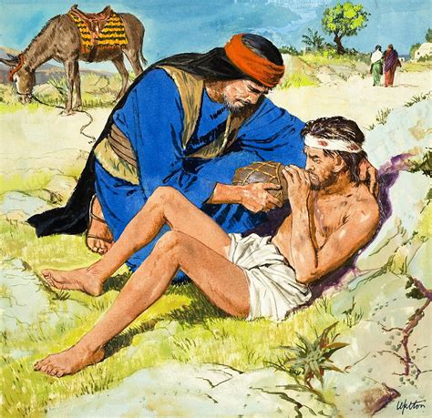 The Good Samaritan Painting By Clive Uptton Pixels